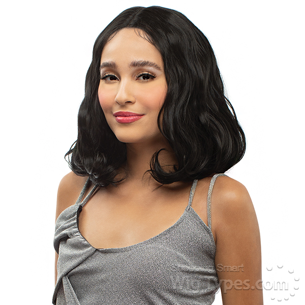 Sensual Human Hair Blend Hybrid Lace Front Wig Hb006